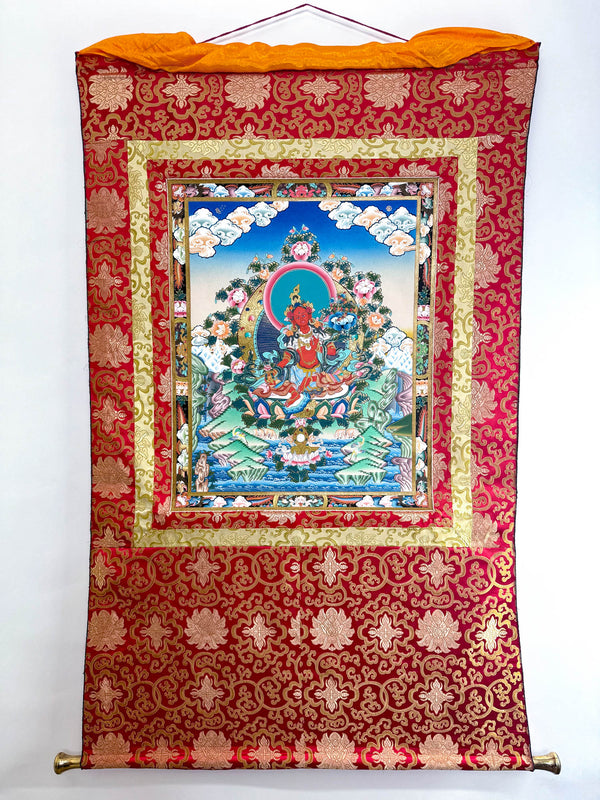 Red Tara Thangka | Large | #1 – Tibetan Treasures